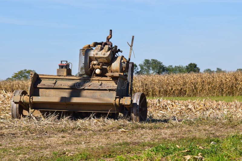 Amish Farm Equipment in Field 3 Stock Photo - Image of equipment, blue ...