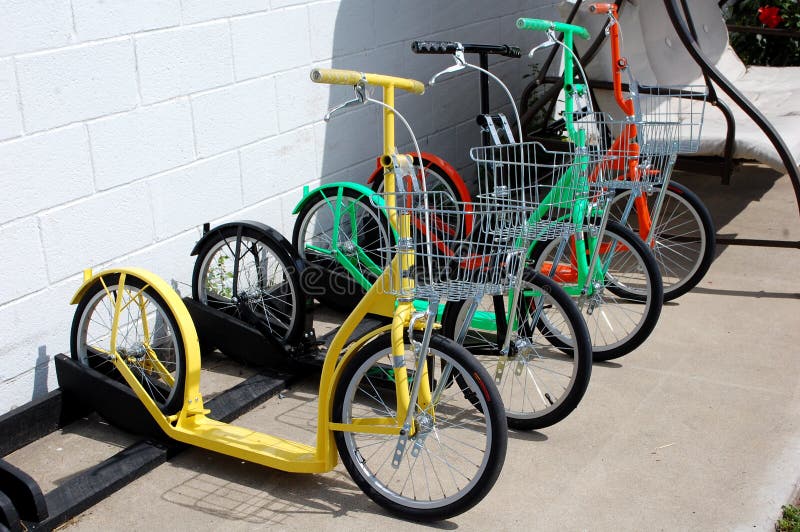 Amish Scooters stock image. Image of plaything, play - 26120379