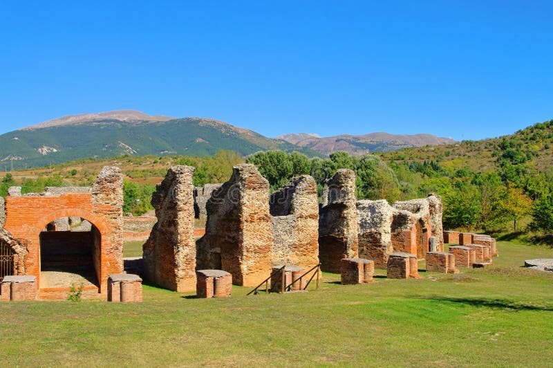 Amiternum amphitheatre stock photo. Image of amphitheatre - 23943896