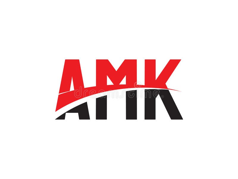 AMK Letter Initial Logo Design Vector Illustration Stock Vector ...