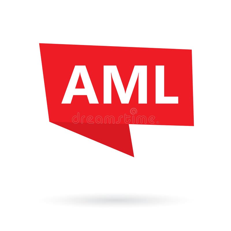 AML Anti-money Laundering Acronym on a Sticker Stock Vector ...