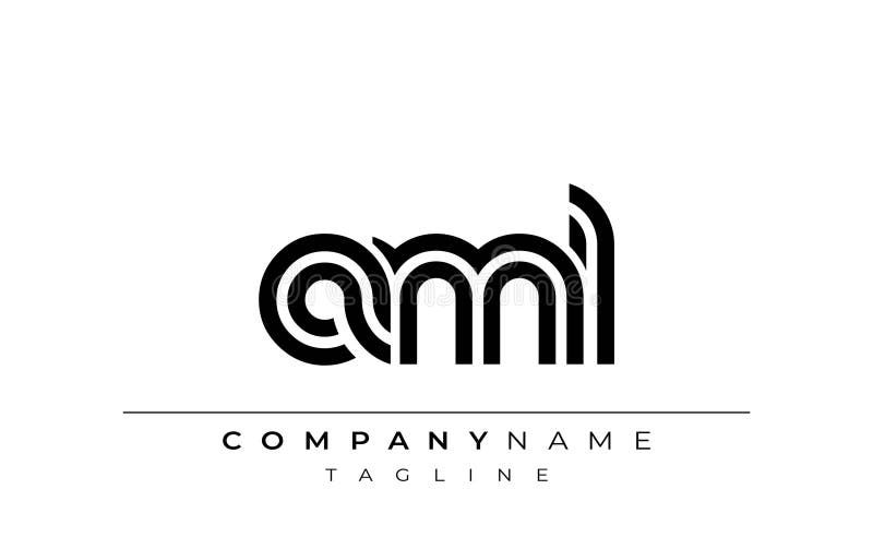 AML Creative Unique Modern Letter Logo Design Stock Vector ...