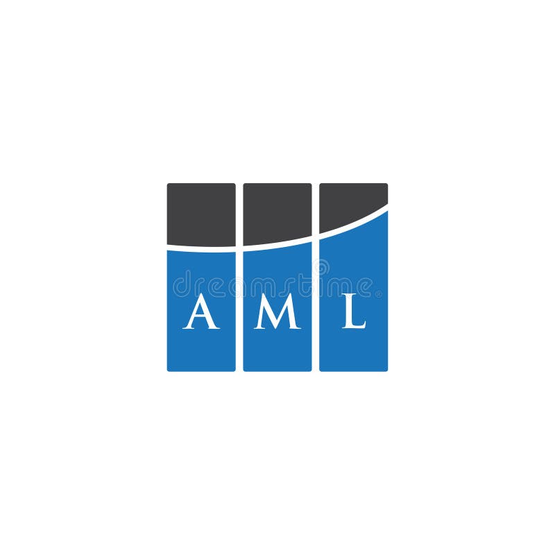 AML Letter Logo Design on Black Background. AML Creative Initials ...
