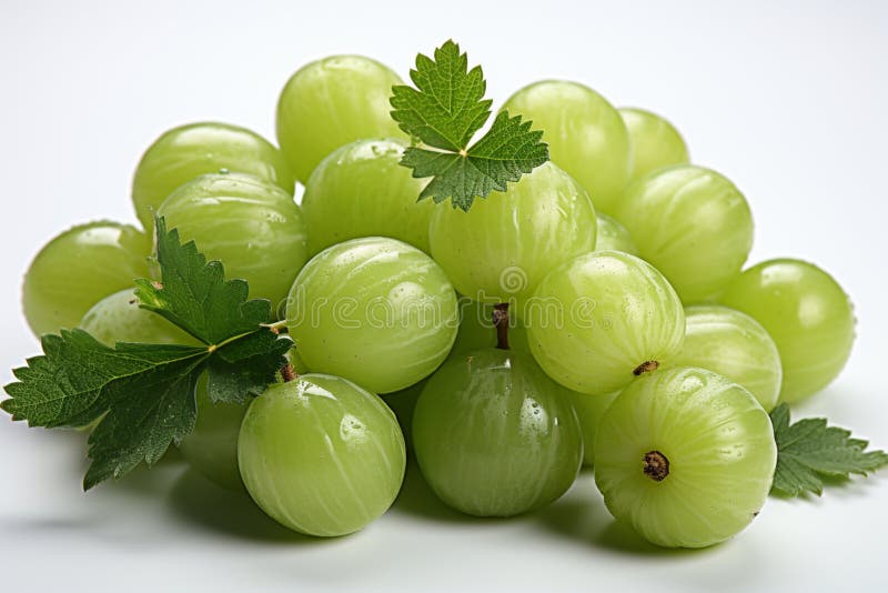 Amla on white background stock illustration. Illustration of fresh ...