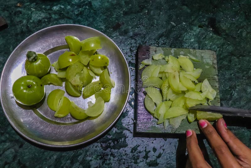 Amloki, Amlaki, Indian Gooseberry, Phyllanthus Emblica Berry Fruit ...