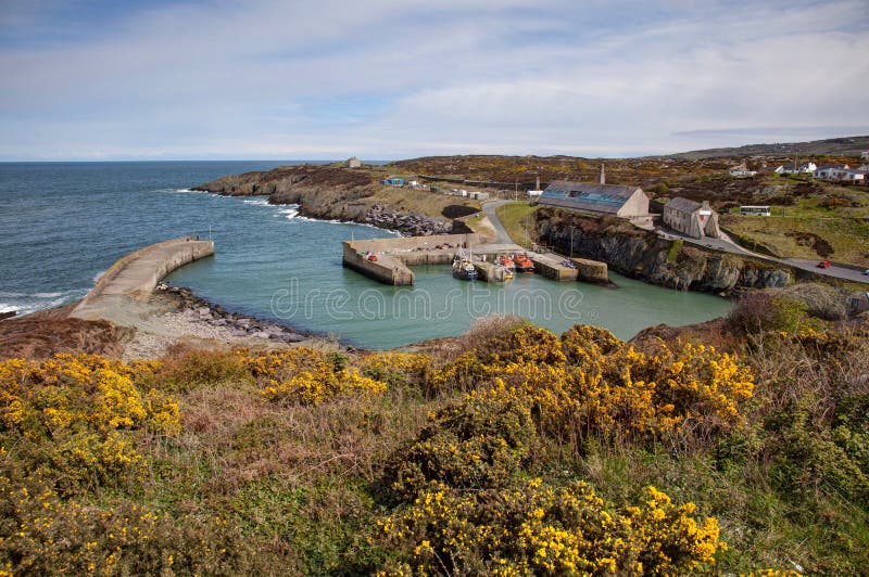 Amlwch Port stock image. Image of boats, isle, spring - 24785969