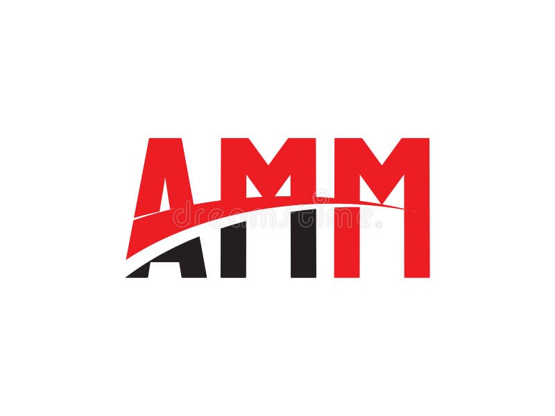 AMM Letter Initial Logo Design Vector Illustration Stock Vector ...