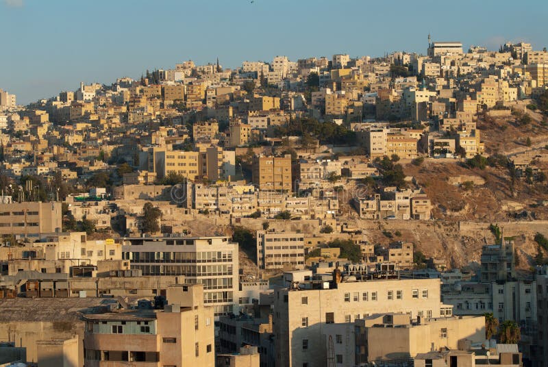 Street View of Amman, the Capital City of Jordan Editorial Image ...