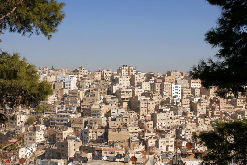 Street View of Amman, the Capital City of Jordan Editorial Image ...