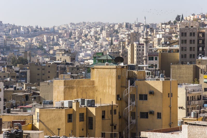 Amman city, Jordan stock photo. Image of typical, city - 94965894
