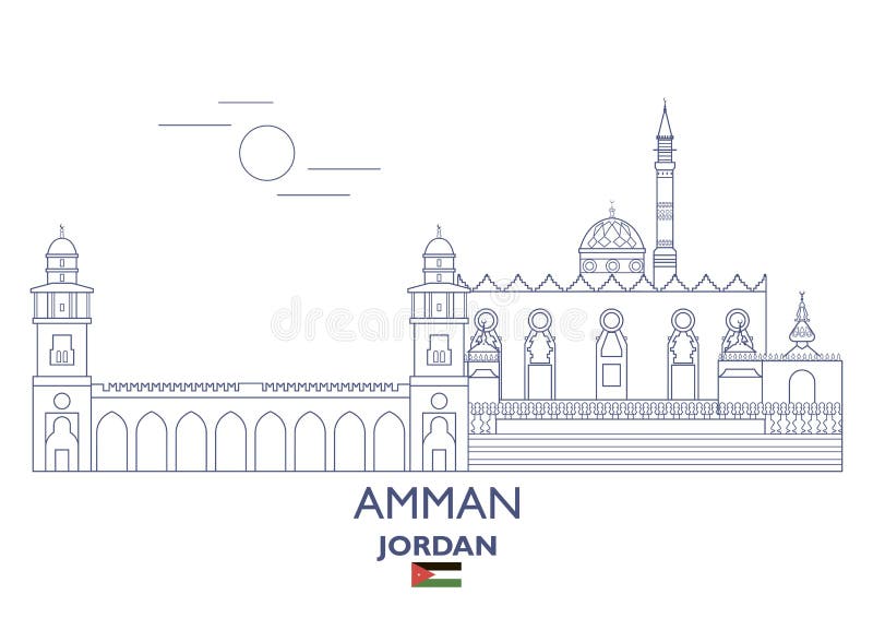 Amman Jordan Skyline Stock Illustrations – 141 Amman Jordan Skyline ...