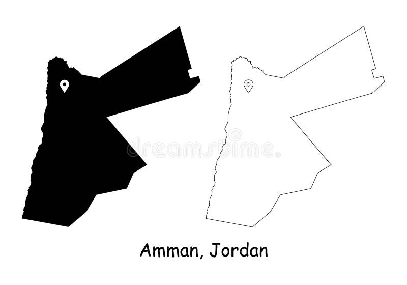 Jordan Detailed Country Outline And Location On World Map Stock ... Jordan Detailed Country Outline And Location On World Map Stock ...