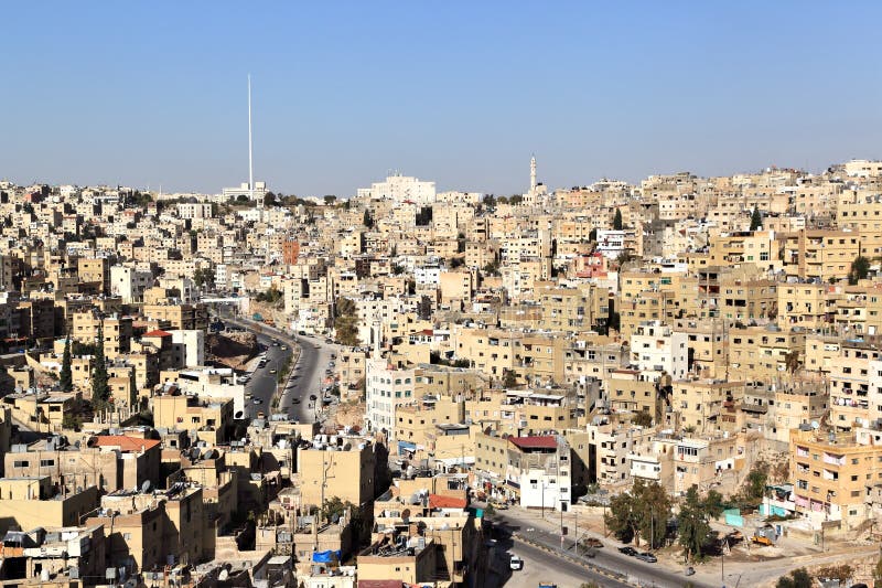 Amman, Jordanien stockbild. Bild von nachbarschaft, allee - 37558403