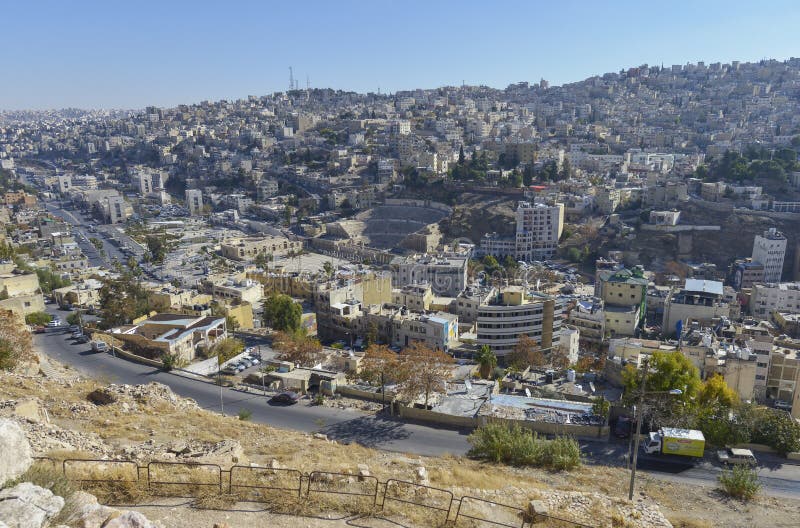 Amman in Jordanien redaktionelles stockfotografie. Bild von amman ...