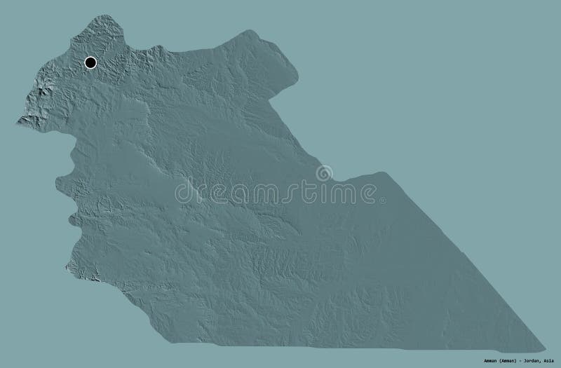 Amman, Province of Jordan,. Previews. Administrative Stock Illustration ...