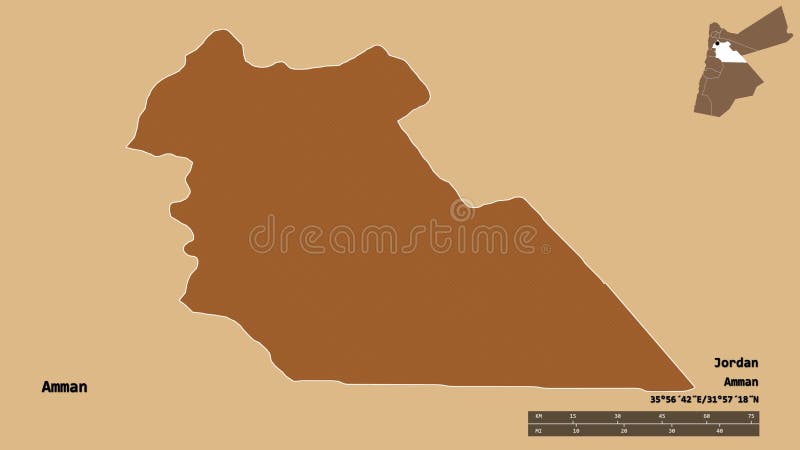 Amman, Province of Jordan, Zoomed. Pattern Stock Illustration ...