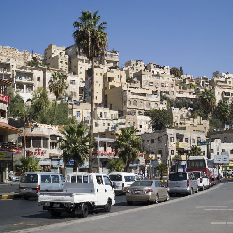 Amman street scene, Jordan editorial image. Image of middle - 83130730