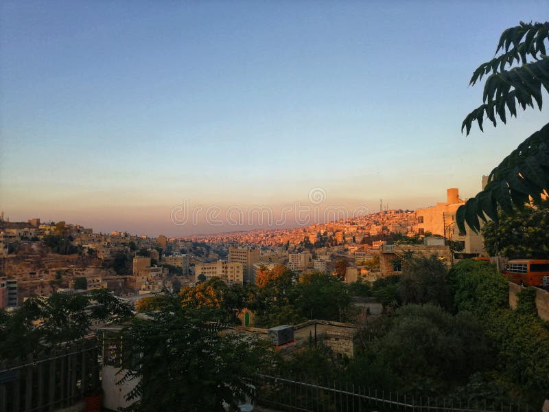 Amman view. Jordan editorial stock image. Image of tower - 202997429