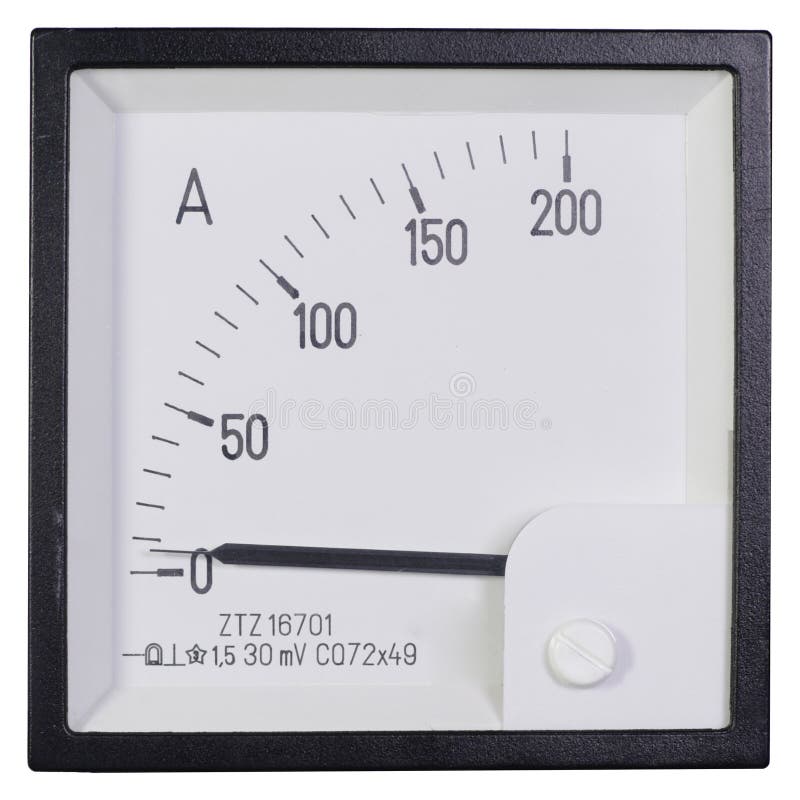 Ammeter stock photo. Image of measurement, dial, equipment - 4442674