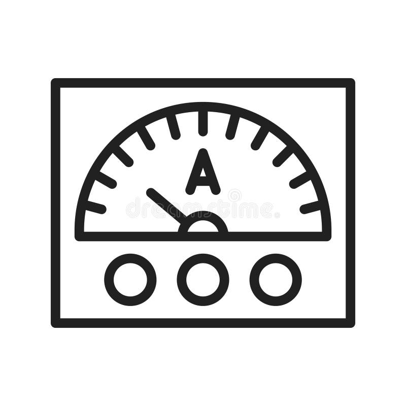 Ammeter Icon Vector Image. Suitable for Mobile Apps, Web Apps and Print ...