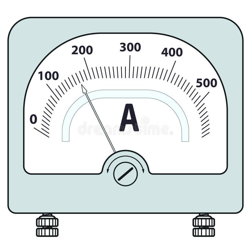 Ammeter, Ampere Meter Isolated Vector Icon that Can Be Easily Edited in ...