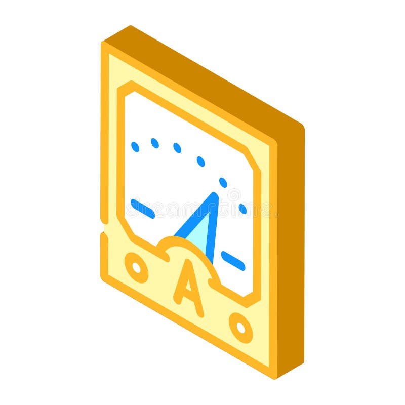 Ammeter Tool Isometric Icon Vector Illustration Stock Vector ...