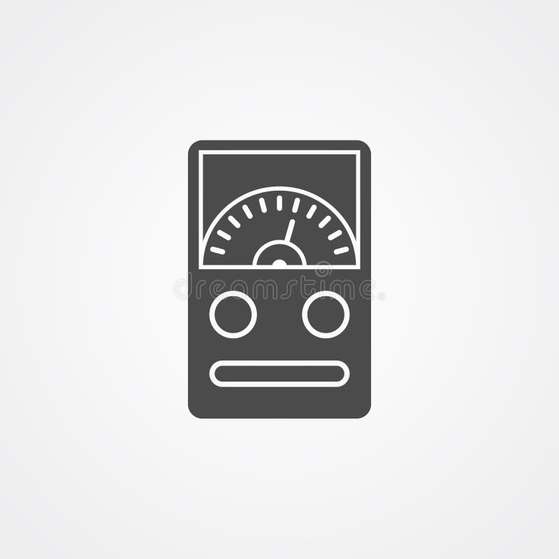 Ammeter Vector Icon Sign Symbol Stock Illustration - Illustration of ...