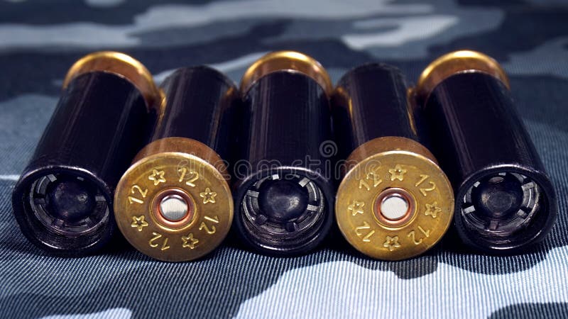 Ammo for the gun stock photo. Image of copper, defense - 167081550