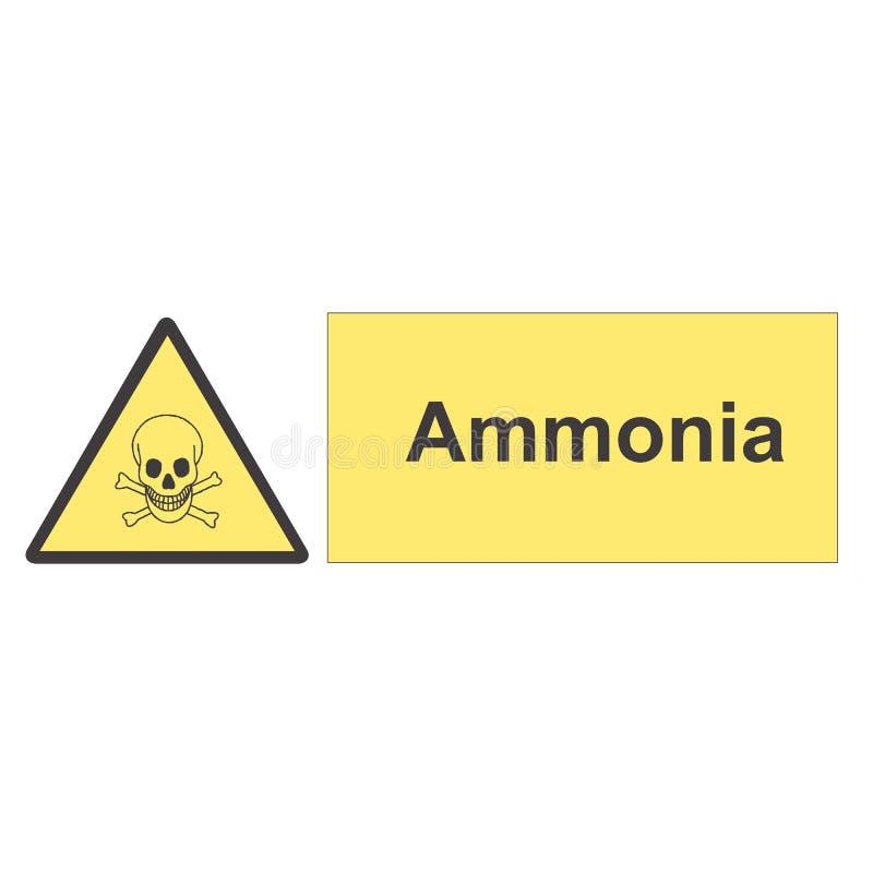 Ammonia sign stock illustration. Illustration of security - 252555117