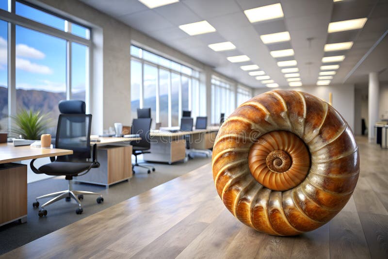 Ammonite Shell Angry Office Stock Illustration - Illustration of nature ...