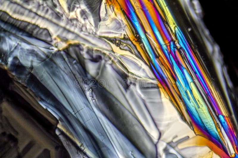 Ammonium Sulfate Microcrystals Stock Image - Image of closeup, fractal ...