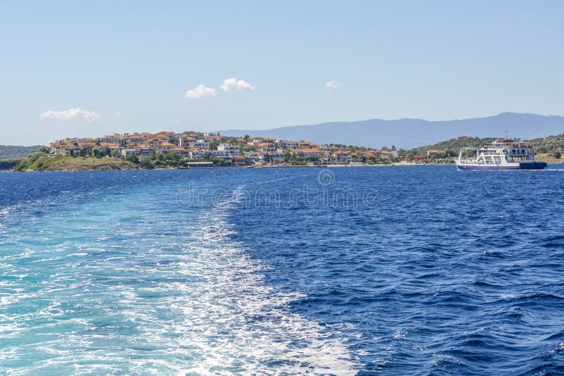 Ammouliani Island, Greece stock photo. Image of turquoise - 123530040