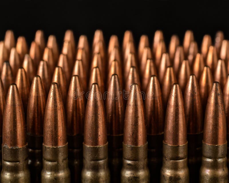 Ammunition Closeup stock image. Image of danger, ammunition - 129939851