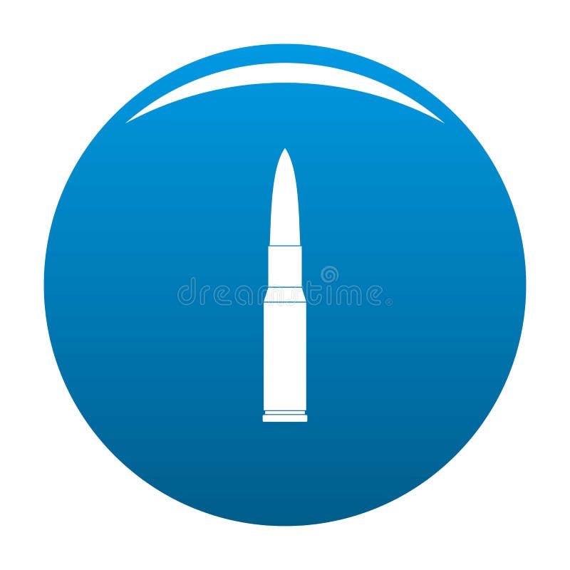 Ammunition icon blue stock illustration. Illustration of isolated - 123303393