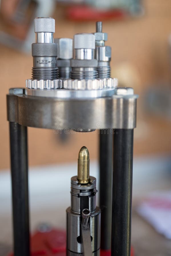 An Ammunition Reloading Process at Home Stock Photo - Image of rotary ...