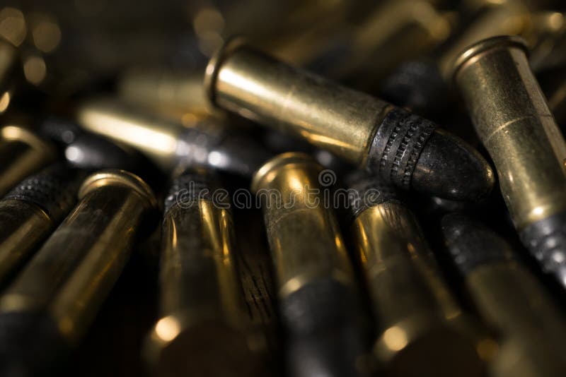 22 ammunition rounds stock photo. Image of metal, hunt - 260120288