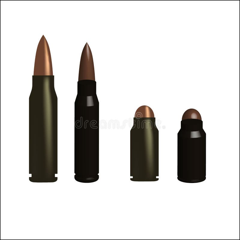 Ammunition stock vector. Illustration of ammunition, closeup - 57481753