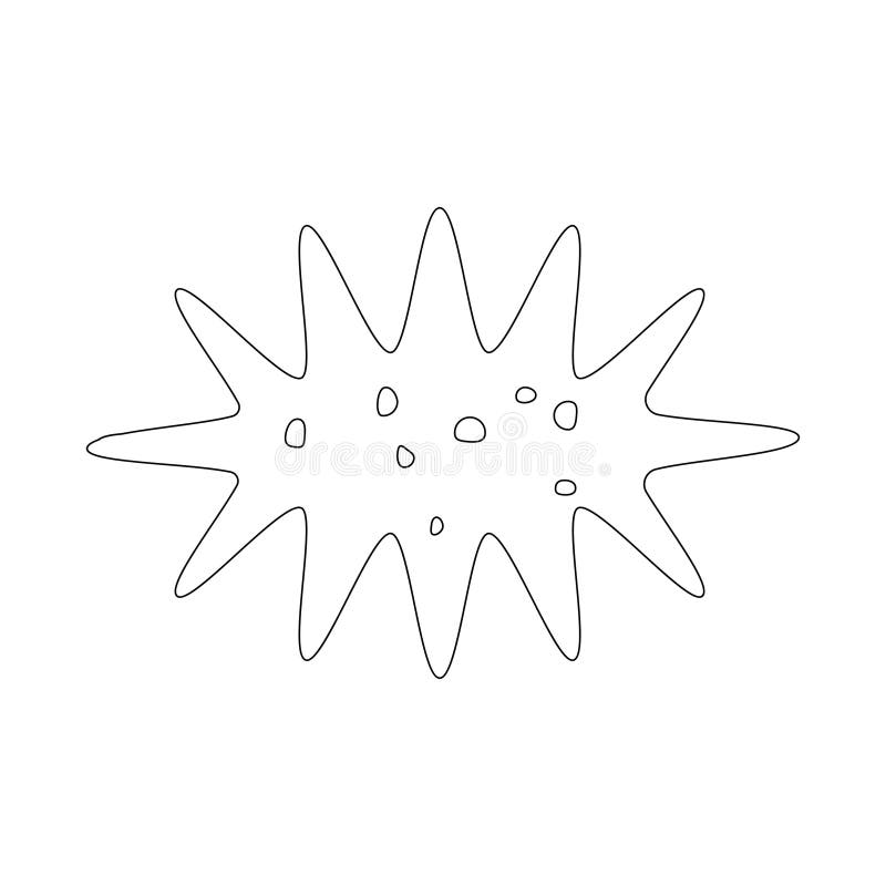 Amoeba icon vector stock illustration. Illustration of fillip - 289124829