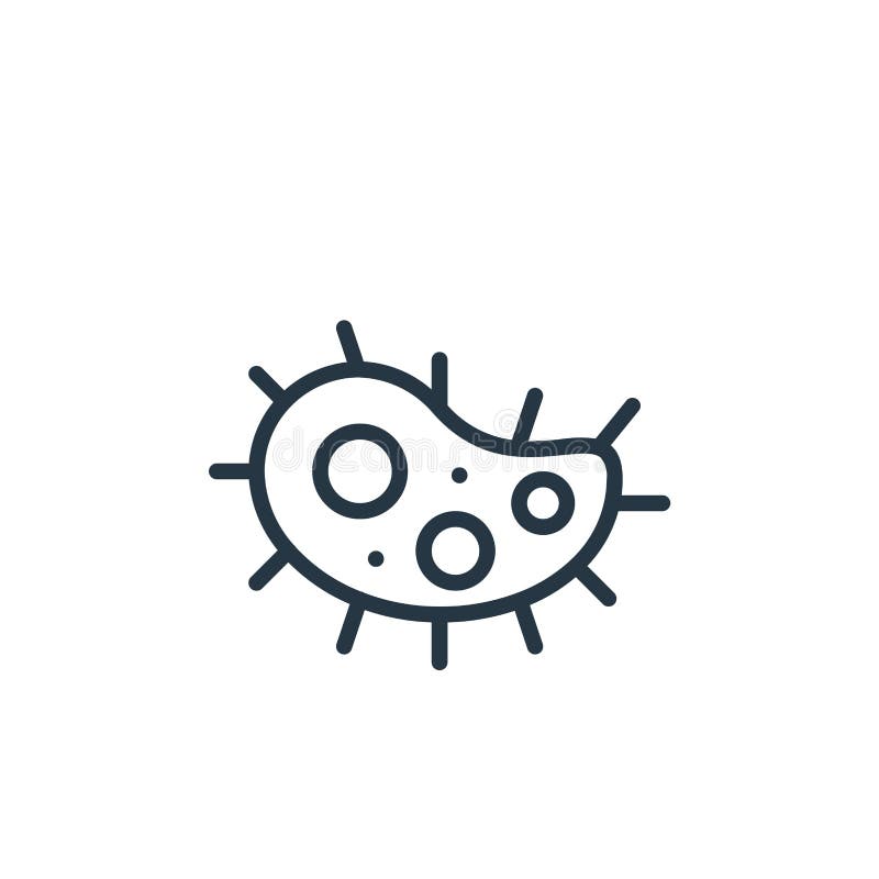 Amoeba Icon Vector from Microorganism Concept. Thin Line Illustration ...