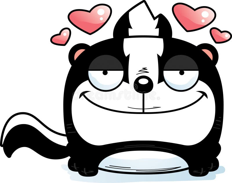 Amor De La Mofeta De La Historieta Ilustración del Vector - Ilustración ...