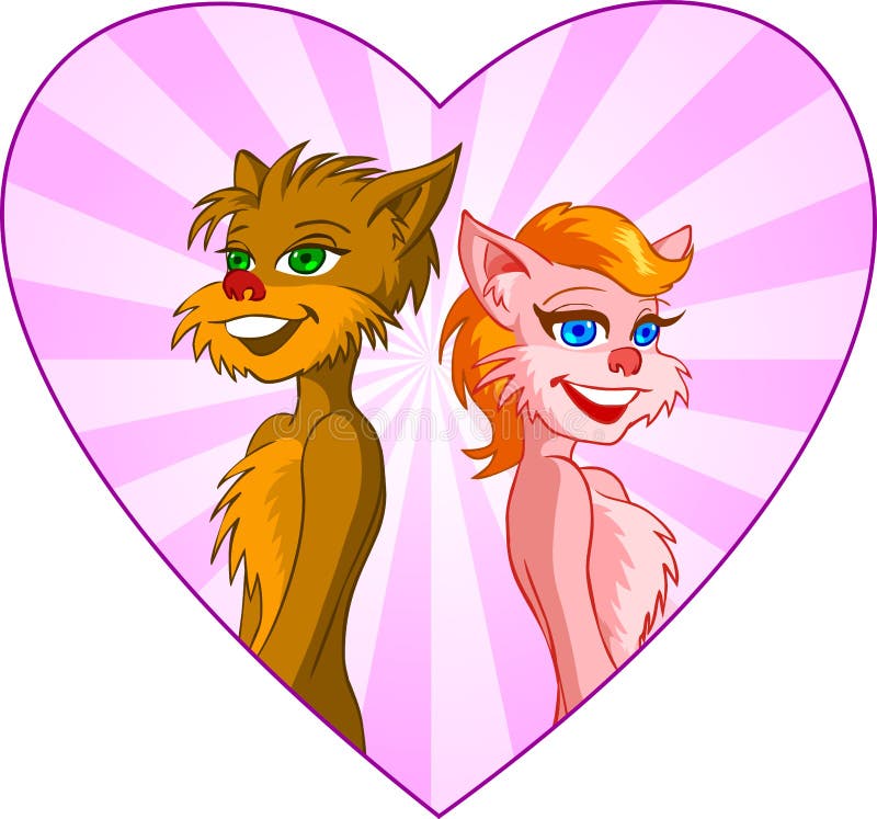 Amor dos desenhos animados ilustração do vetor. Ilustração de cartoon ...