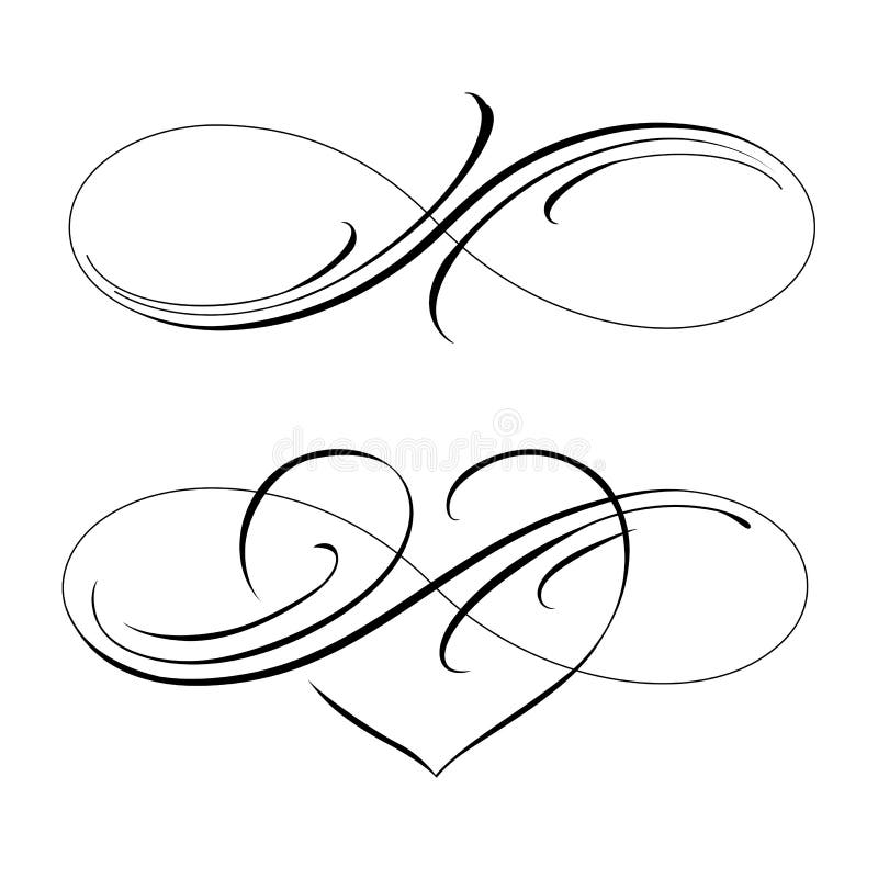 Amor infinito ilustración del vector. Ilustración de siempre - 71810289