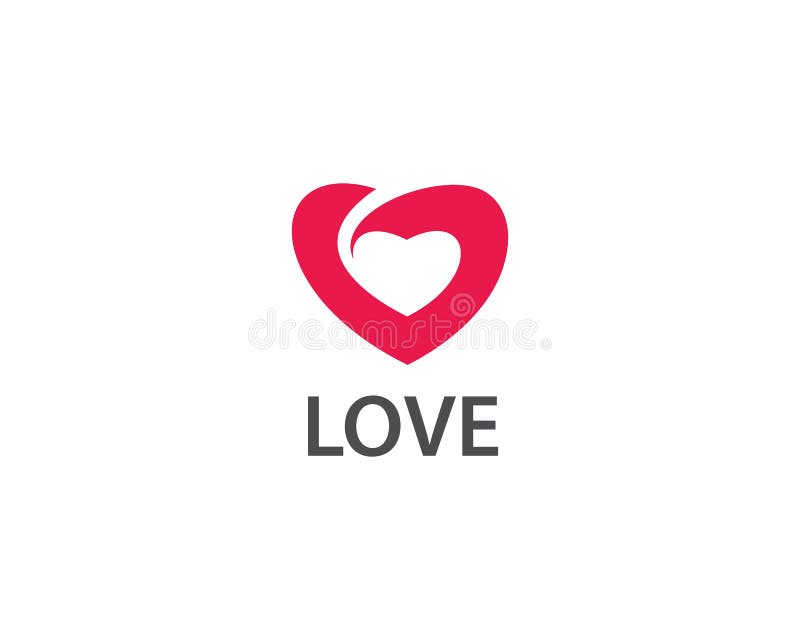 Amor Logo Vector ilustración del vector. Ilustración de forma - 144089194