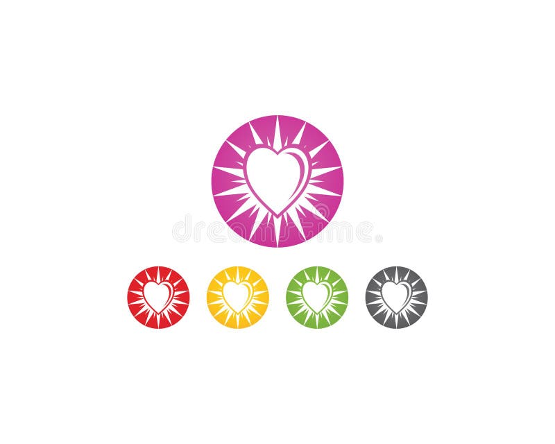Amor Logo Vector Template ilustración del vector. Ilustración de ...