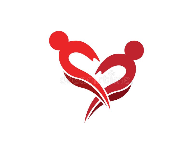 Amor Logo Vector Template ilustración del vector. Ilustración de ...