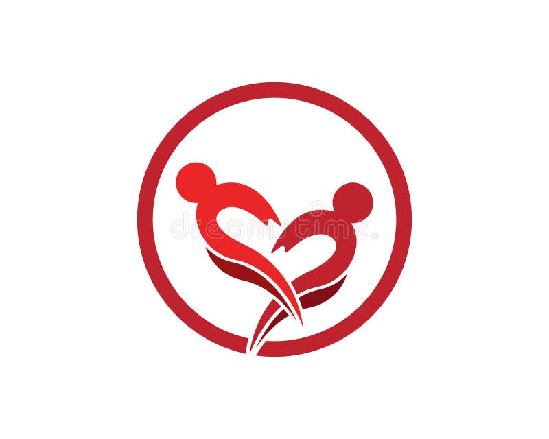 Amor Logo Vector Template ilustración del vector. Ilustración de flecha ...