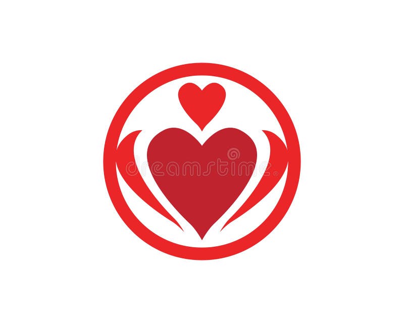 Amor Logo Vector Template ilustración del vector. Ilustración de ...