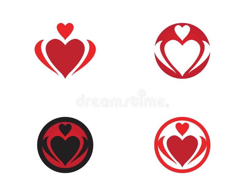 Amor Logo Vector Template ilustración del vector. Ilustración de arte ...