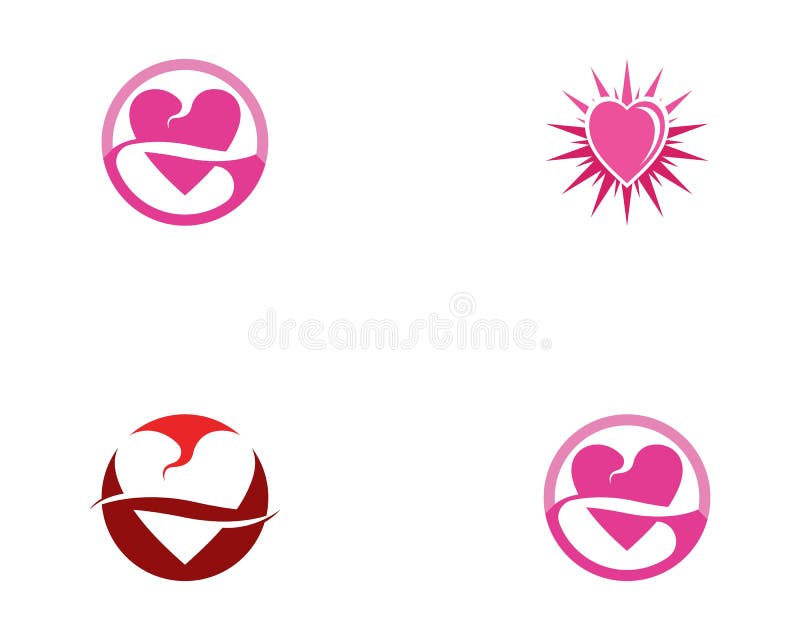 Amor Logo Vetora Template ilustração do vetor. Ilustração de fevereiro ...