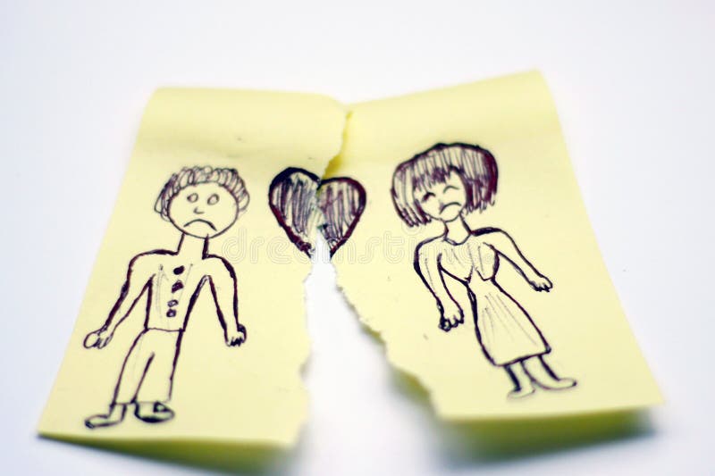 Amor Quebrado Emociones Humanas Ilustración del Vector - Ilustración de ...